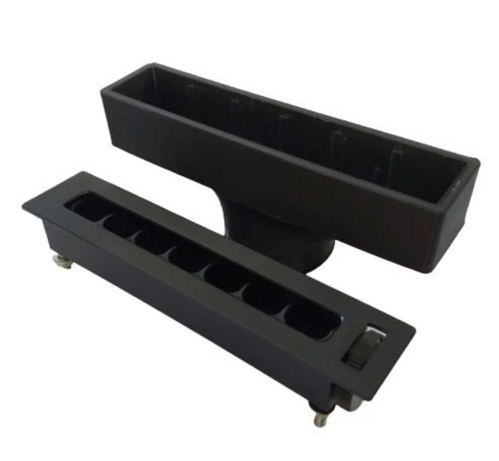 Difusor Black Retangular Billet de Ar Condicionado - Performance V8