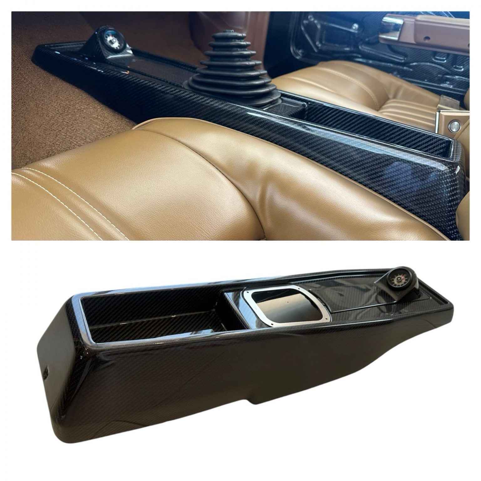 Console Fibra de Carbono Completo Ford Maverick - Performance V8